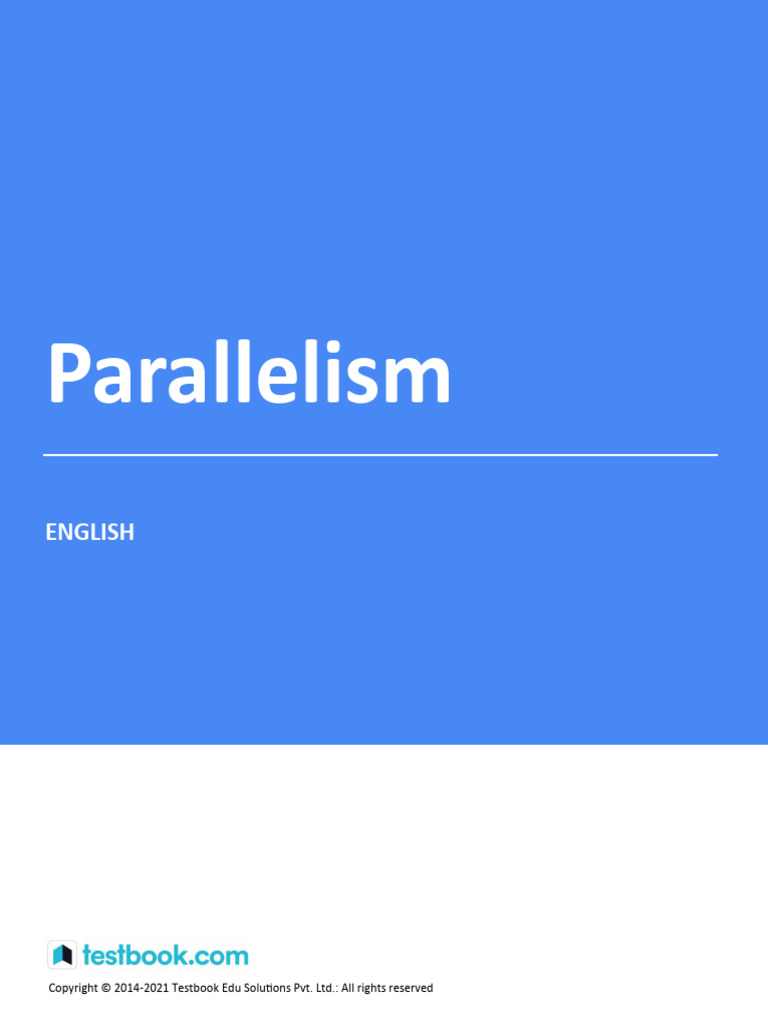 Parallelism - Study Notes | PDF | Verb | English Language