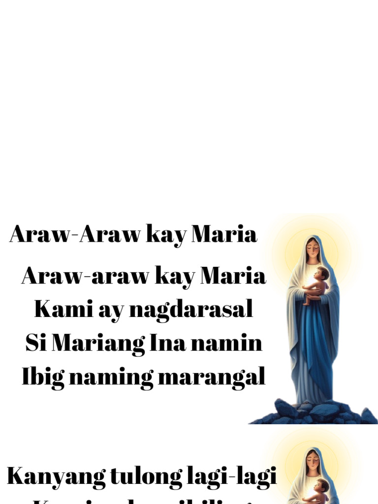 Araw Araw Kay Maria | PDF | Lord's Prayer | Mary, Mother Of Jesus