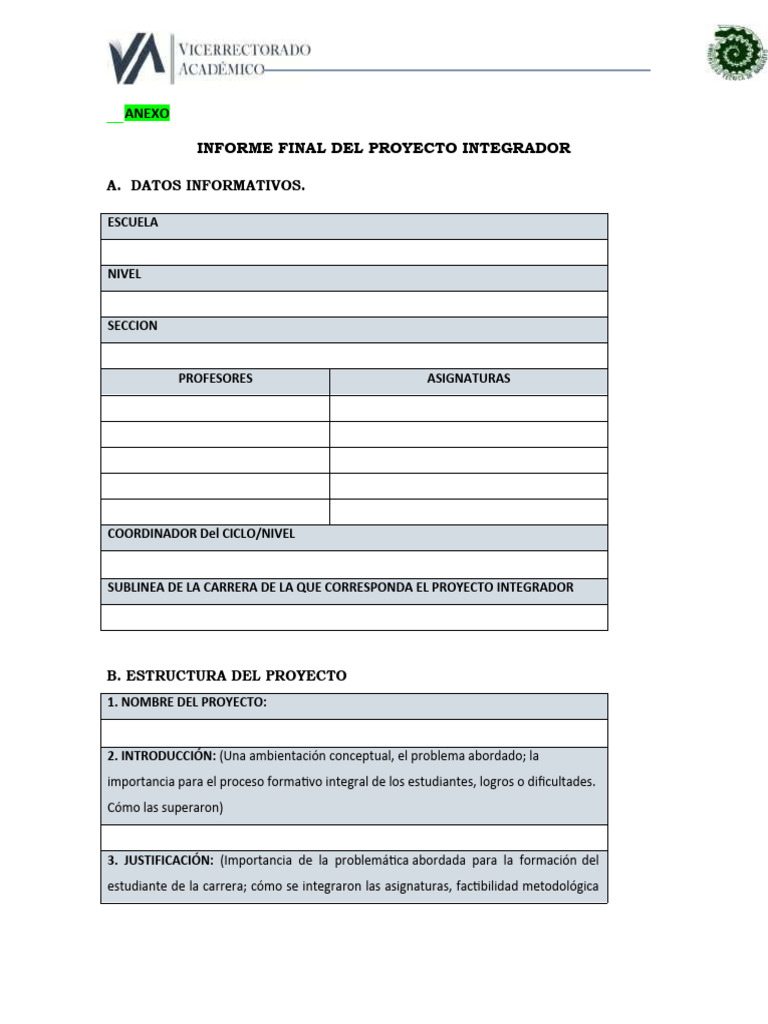 Informe Final Del Proyecto Integrador 3 A y B | PDF