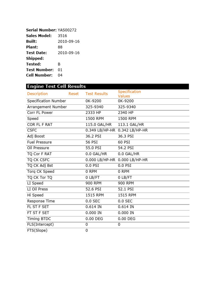 CAT Data 3516 | PDF | Engine Technology | Machines