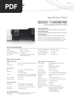 Specification Sheet GCMS-QP2020 NX | PDF | Gas Chromatography | Chromatography