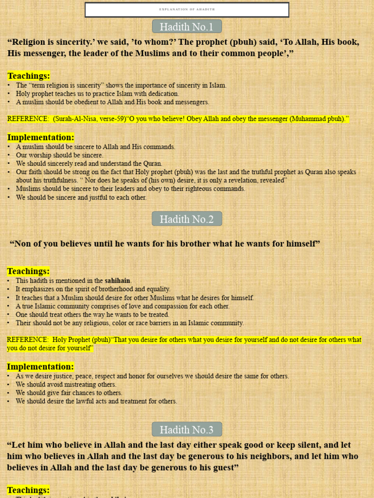 Explanation of Hadith | PDF | Prophets And Messengers In Islam | Monotheism