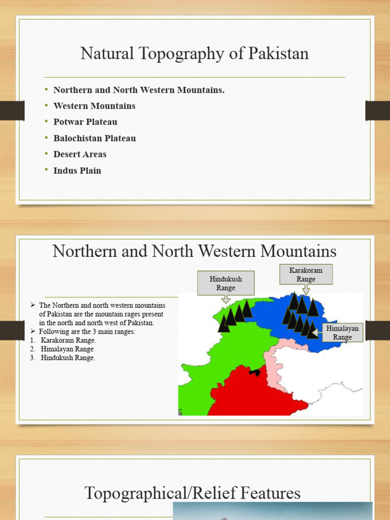 Natural Topography of Pakistan | PDF | Drainage Basin | Physical Geography
