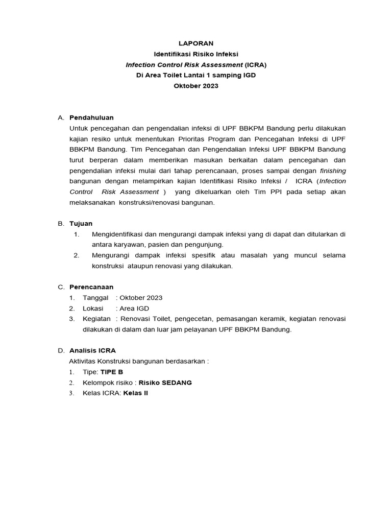 Laporan Icra Renovasi Dan Konstruksi 2023 | PDF