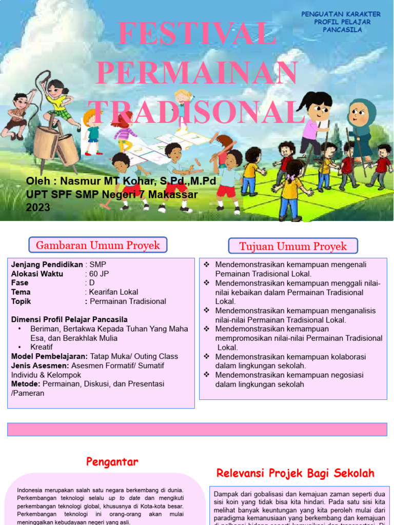 Modul Ajar Permainan Rakyat | PDF