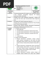 SOP Pewarnaan BTA Metode Ziehl Neelsen | PDF