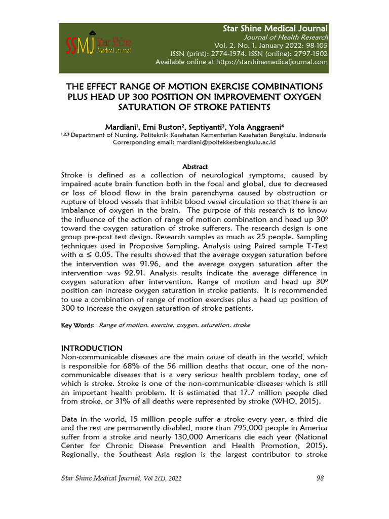 Jurnal Internasional Draft 3 Pdf Stroke Ischemia