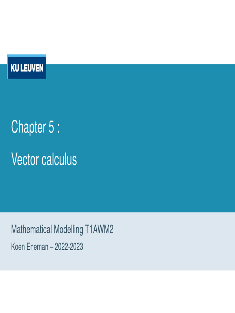 Vector Calculus | PDF | Euclidean Vector | Integral