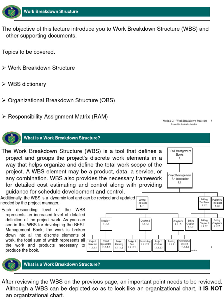 Work Breakdown Struture 19IN | PDF