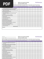 Water Tanker Inspection Checklist | PDF | Vehicles | Transport