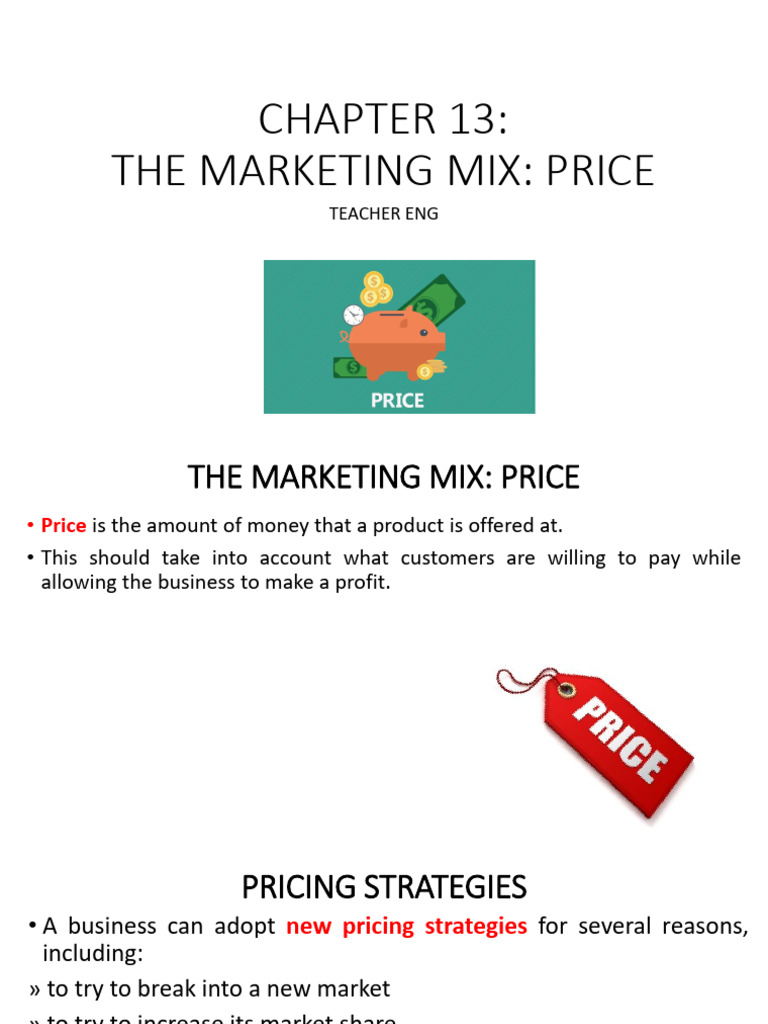 Pricing Strategies in the Marketing Mix | PDF | Pricing | Profit ...