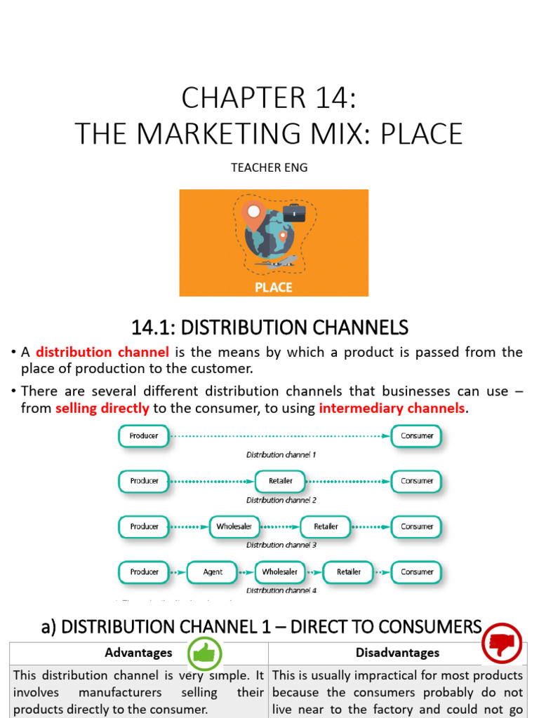 Chapter 14 The Marketing Mix Place | PDF | Retail | Product (Business)