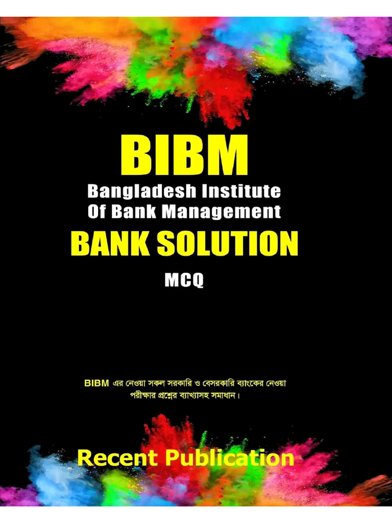 BIBM Bank Job Solution 2001 - 2023 (Exambd - Net) | PDF