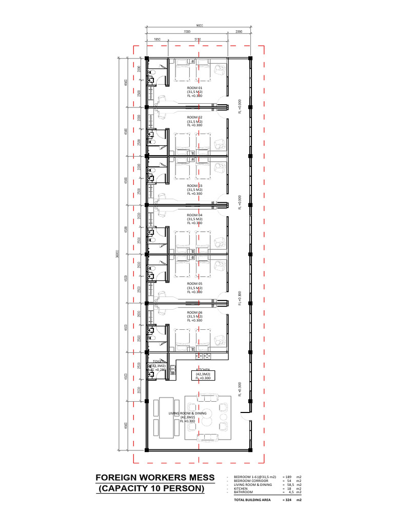 Mess Pekerja Asing | PDF | Room | Houses