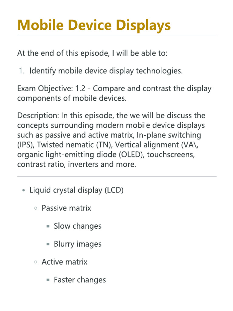 comptia-aplus2201101-1-2-1-mobile-device-displays | PDF