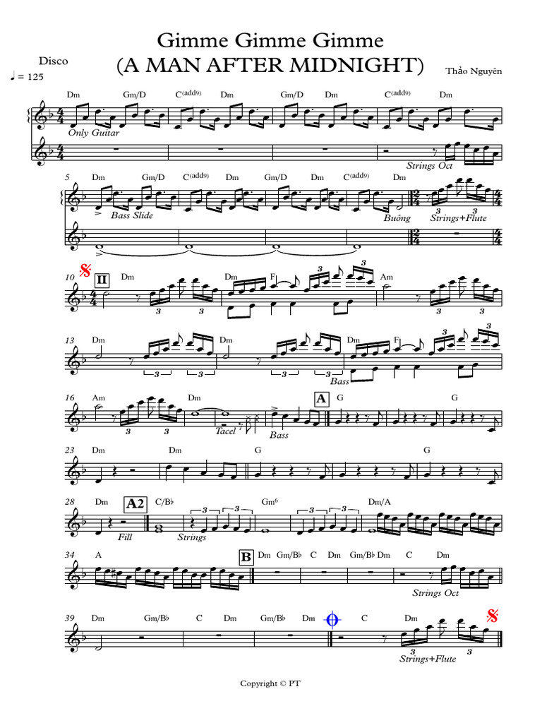 Gimme Gimme - Full Score | PDF