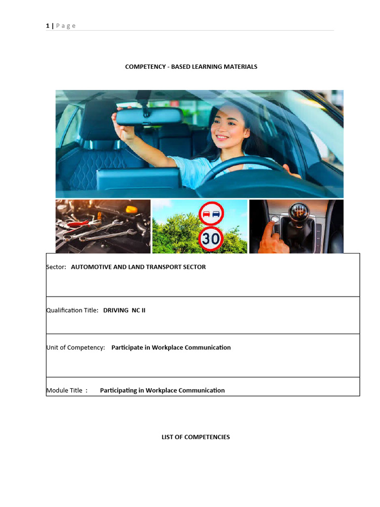 Basic Competency 1 Participate | PDF | Communication | Nonverbal Communication