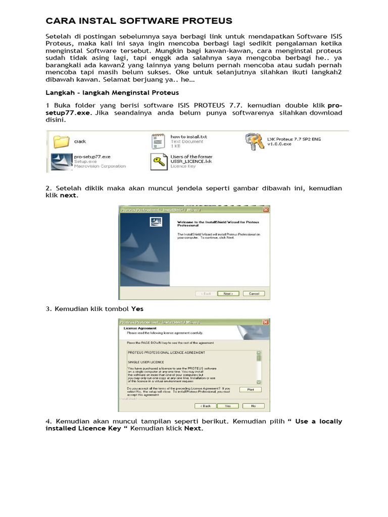 Cara Instal Software Proteus | PDF
