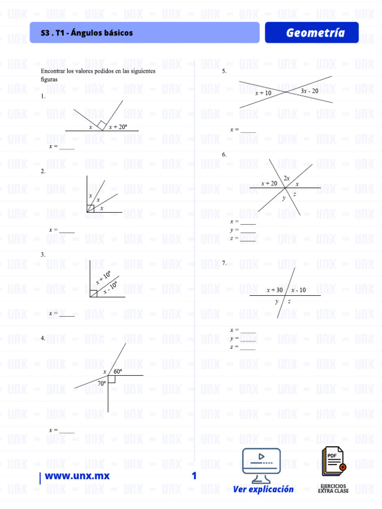 S3 T1 - Ángulos Básicos | PDF