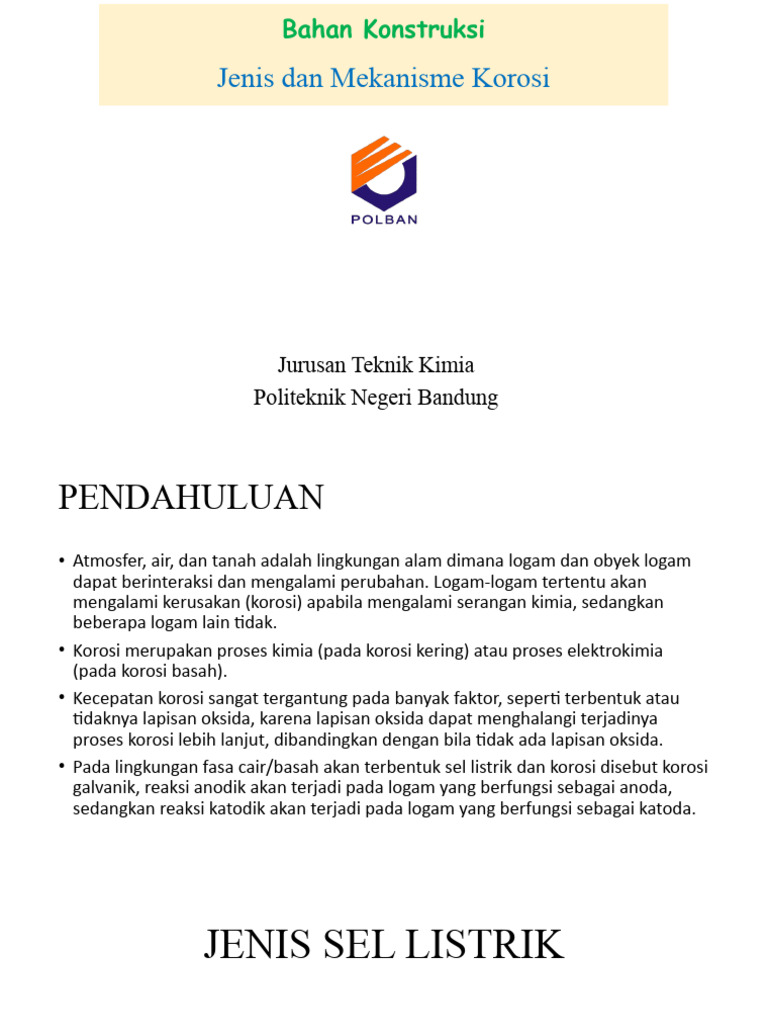 BKK - 3 - Jenis - Dan - Mekanisme - Korosi AF | PDF