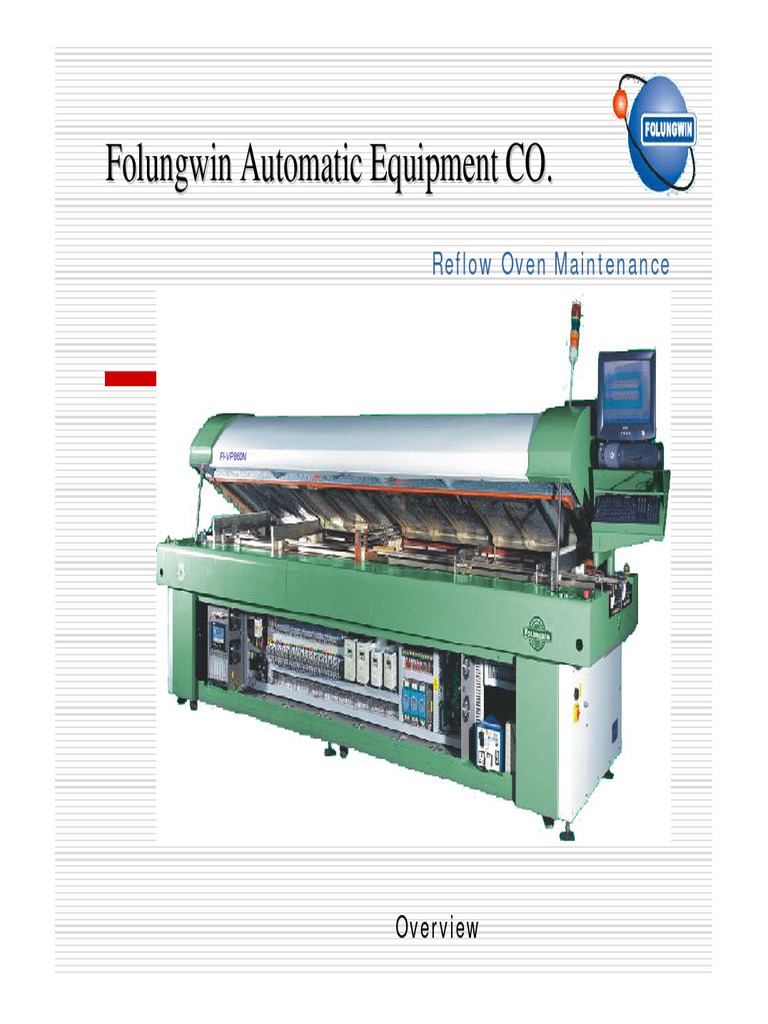 Folungwin Reflow Oven Maintenance Guide | PDF | Heat | Printed Circuit ...