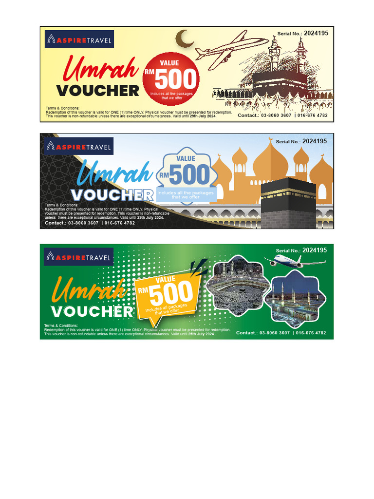 Umrah Voucher | PDF
