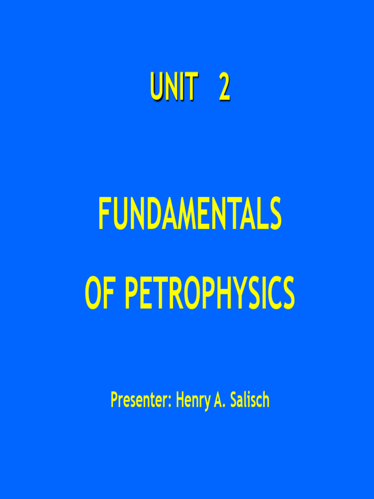 Fundamentals of Petrophysics Overview | PDF | Applied And ...