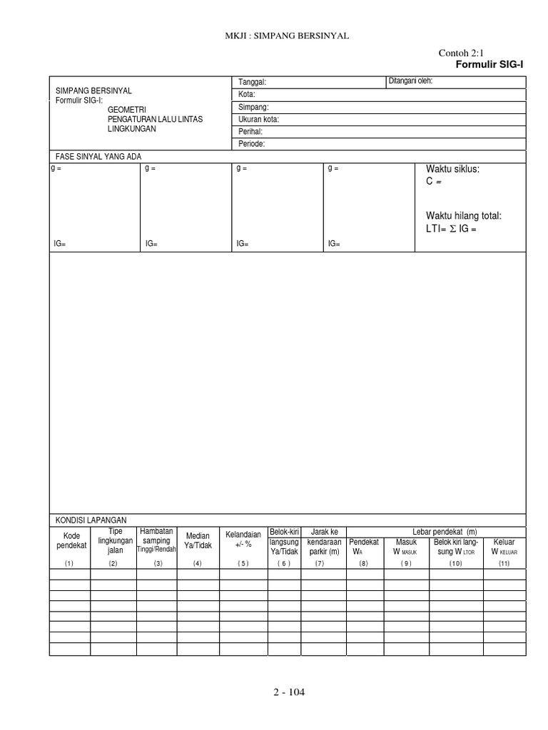 7a Form-Simpang Bersinyal | PDF