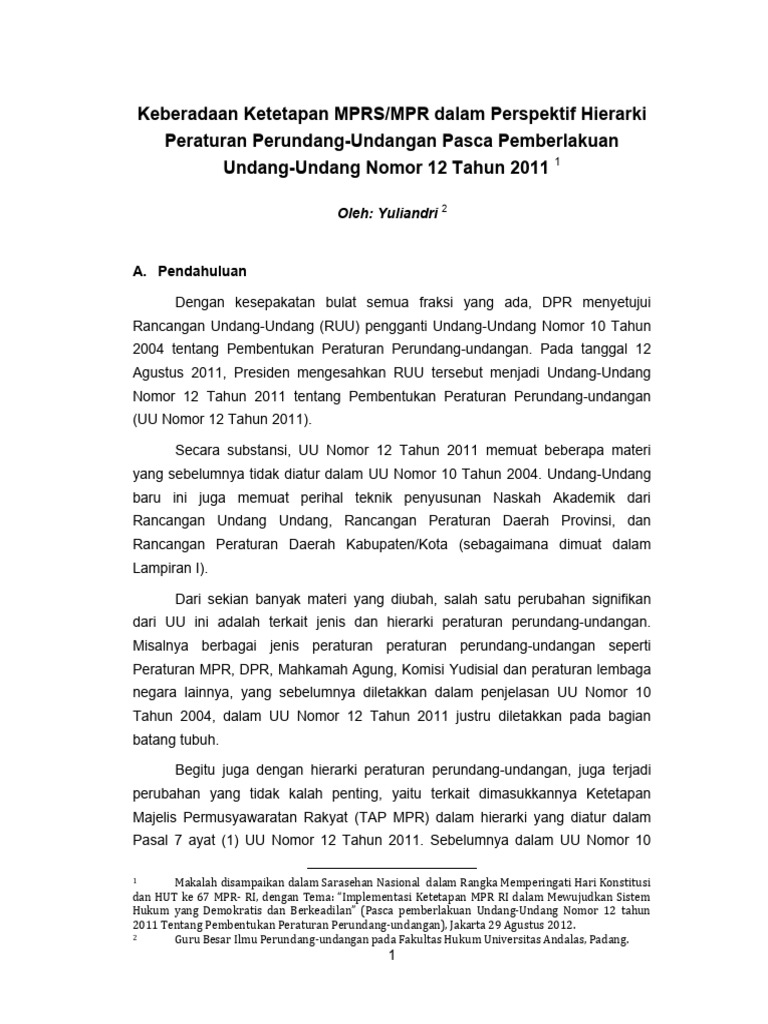 Tap MPR | PDF | Hukum