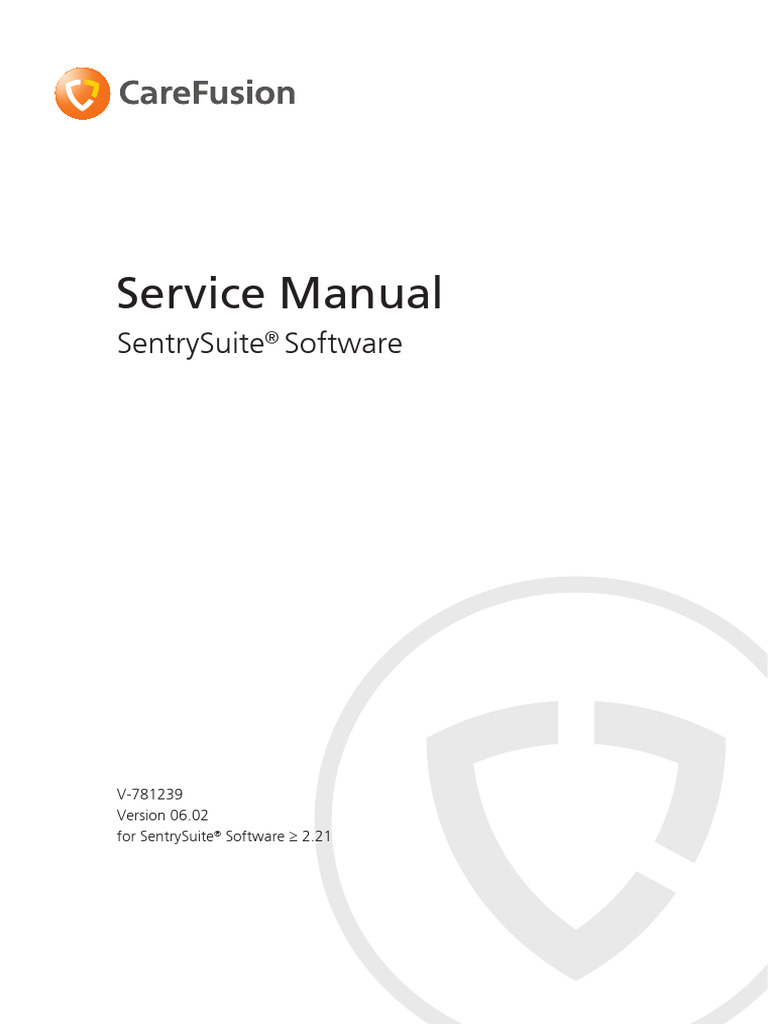 ServiceManual SentrySuite | PDF | Adobe Creative Suite | Microsoft Windows