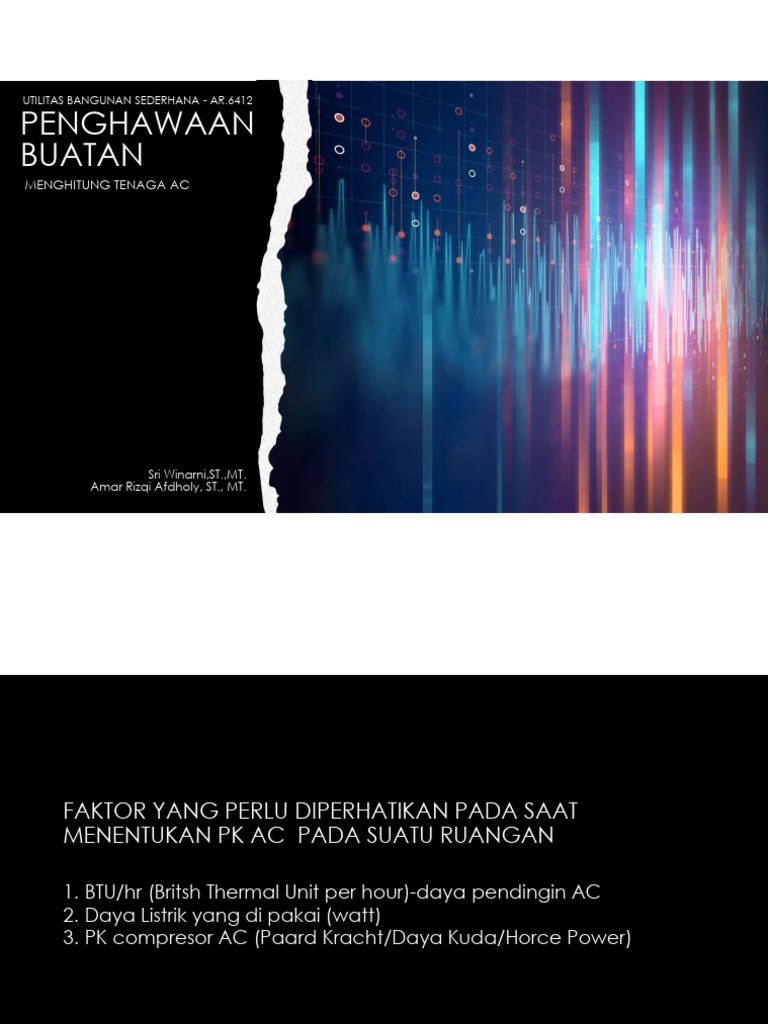 P3.utilitas - Penghawaan Perhitungan Ac | PDF