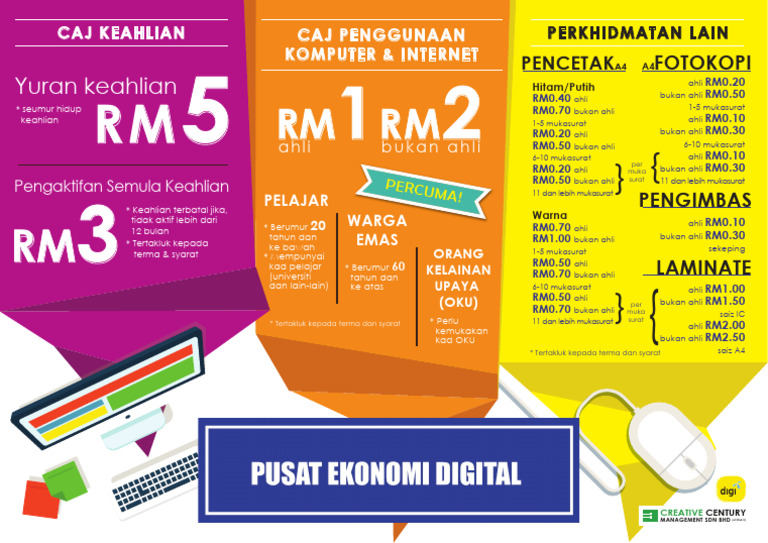 Poster 1 - Caj Kegunaan & Perkhidmatan - 2023 | PDF