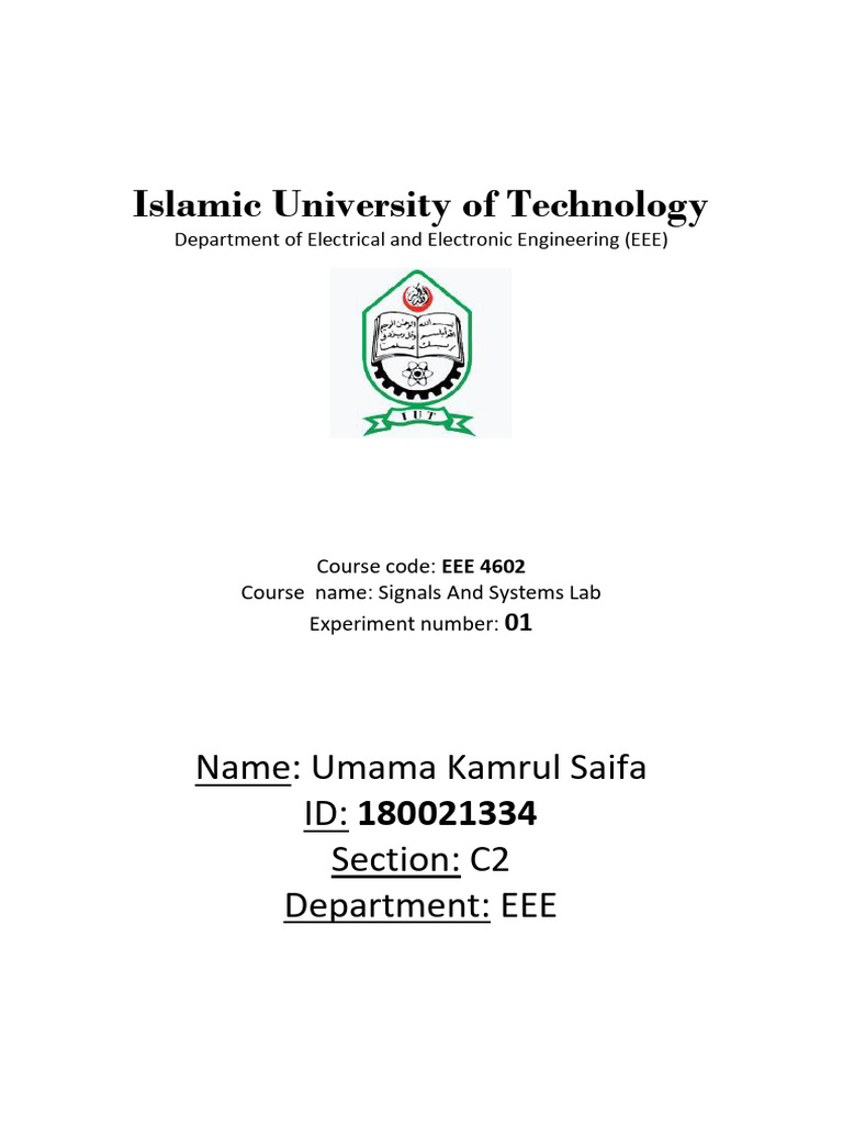 Lab1 4602 | PDF | Electrical Engineering | Exponential Function