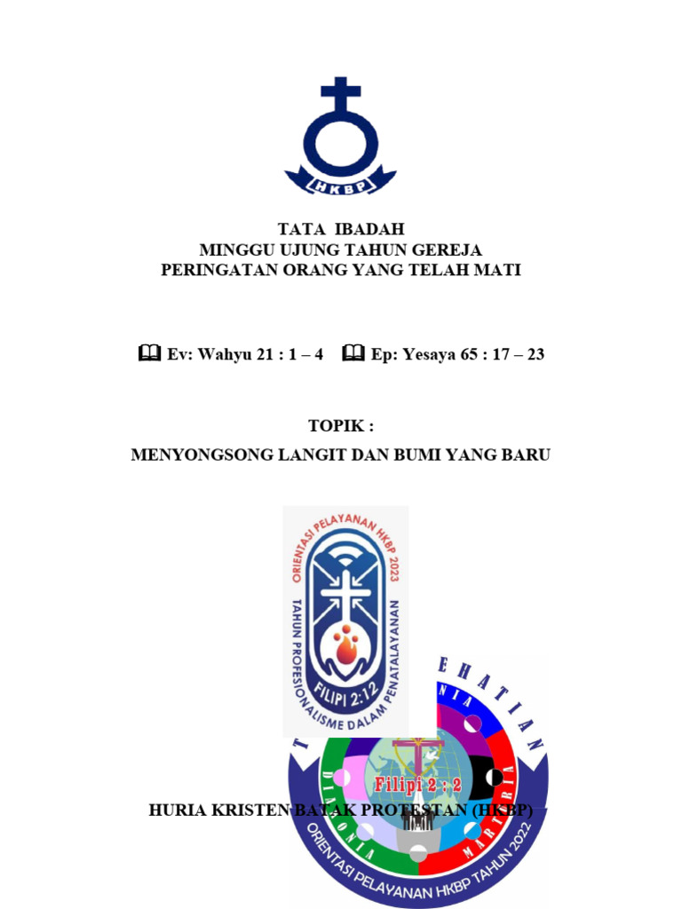Tata Ibadah HKBP 26 November 2023 | PDF