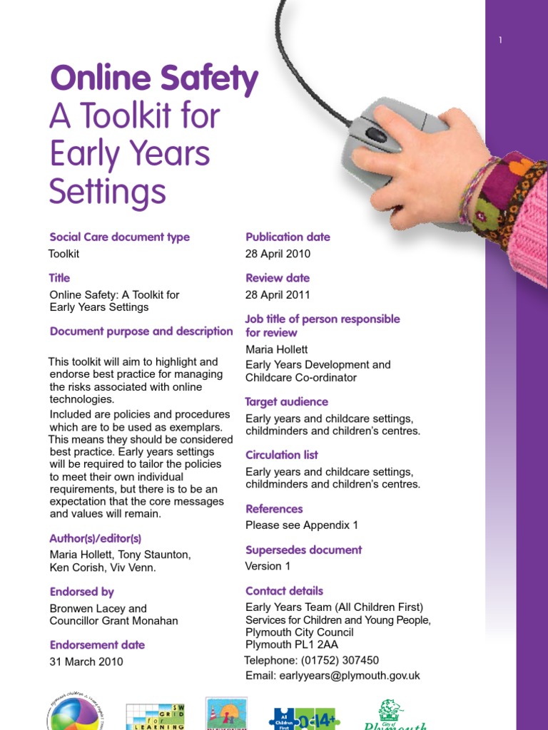 Documents-Onlinetoolkitsafety in Early Years | PDF | Educational ...