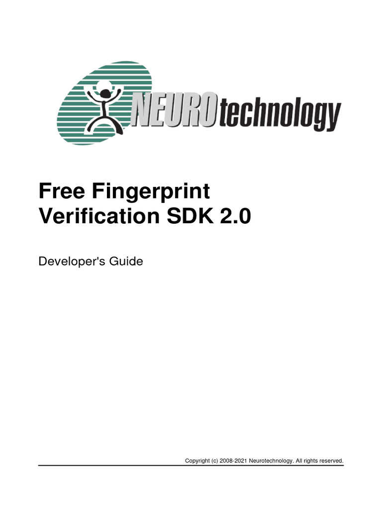 Free Fingerprint Verification Sdk Pdf Fingerprint Biometrics