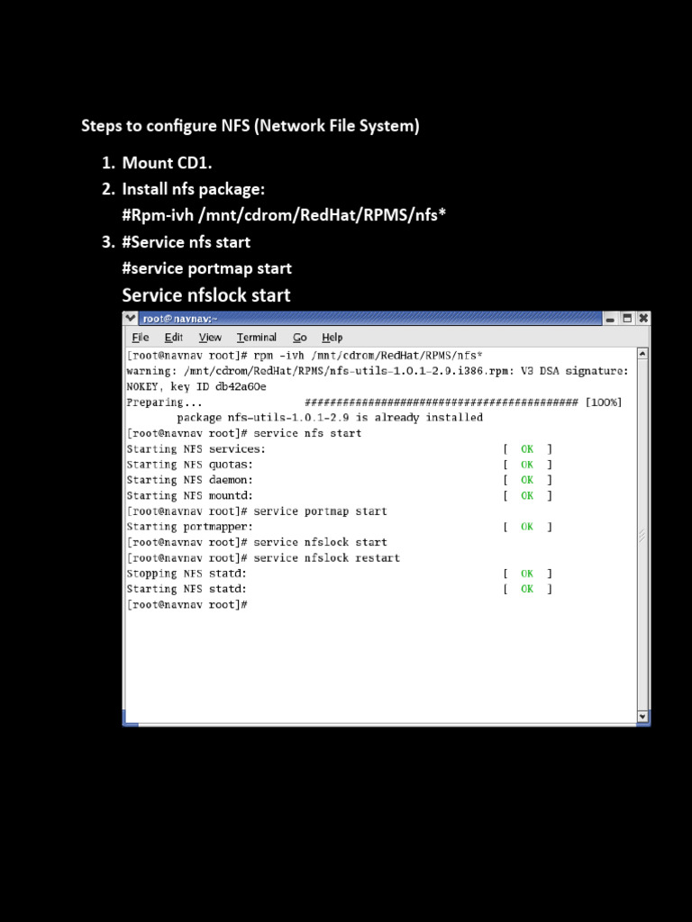 8.2 Steps To Configure NFS | PDF
