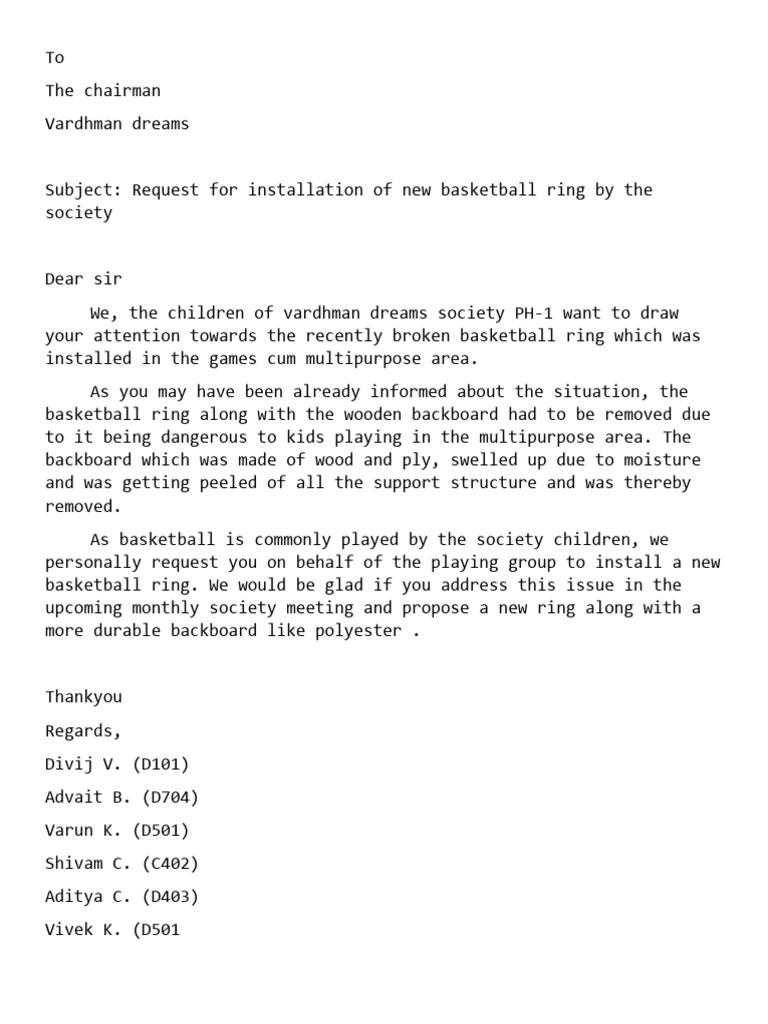 Basketball Letter | PDF