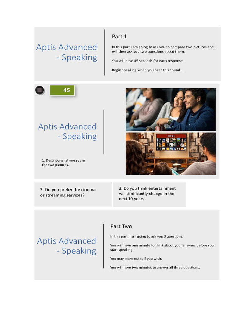 Aptis Advanced 1 | PDF