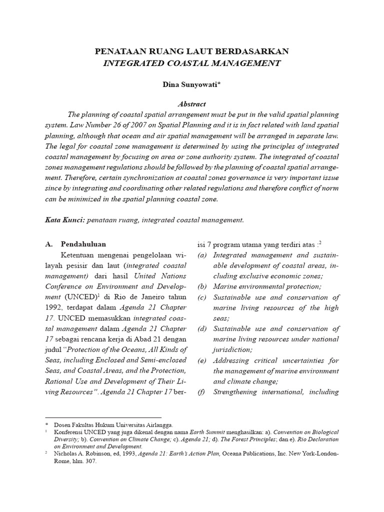 Penataan Ruang Laut Berdasarkan Integrat A52bb445 | PDF | Natural Environment | Earth Sciences