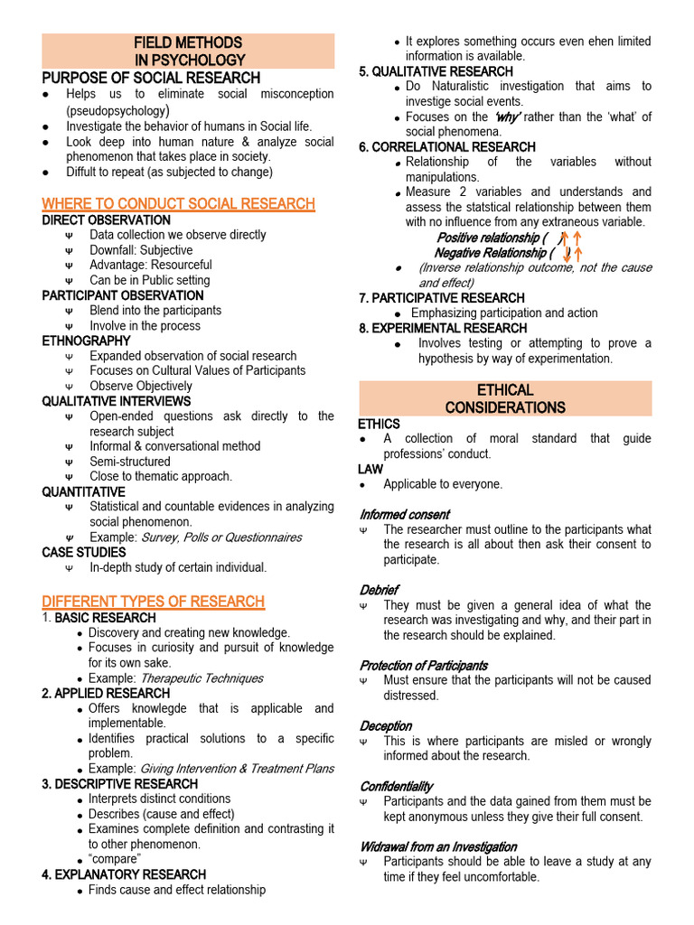 FIELD METHODS Chapter 1 | PDF | Sampling (Statistics) | Statistics