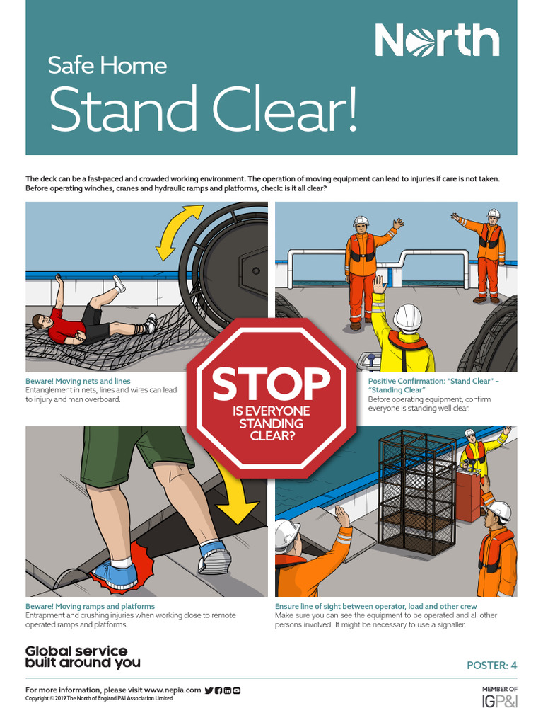 Poster 4 Stand Clear Safe Home Poster | PDF