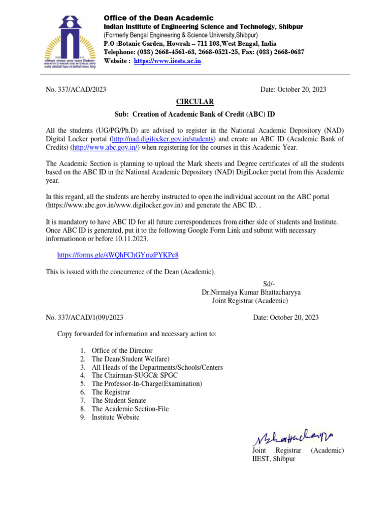 Circular Creation ABC ID | PDF