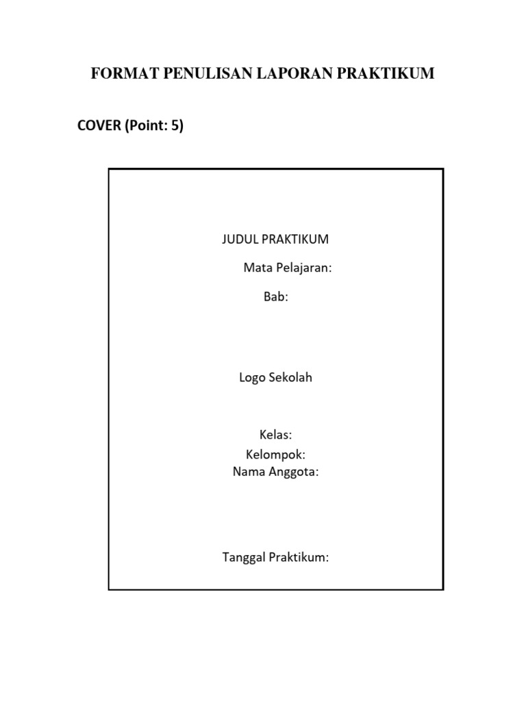 Panduan Laporan Praktikum | PDF