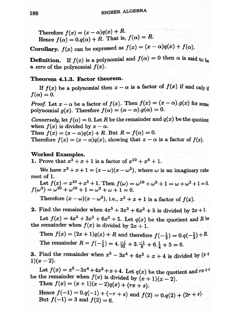 Higher Algebra Classical Compress | PDF