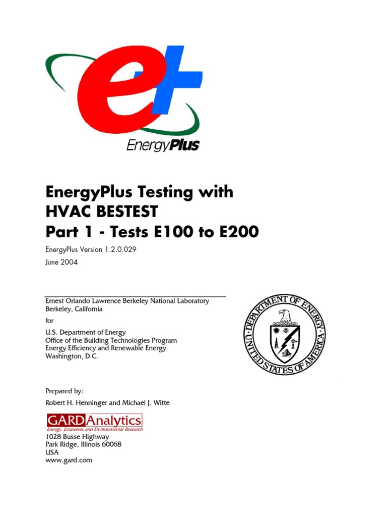 Energy Plus Epl Bestest Hvac | PDF | Air Conditioning | Hvac