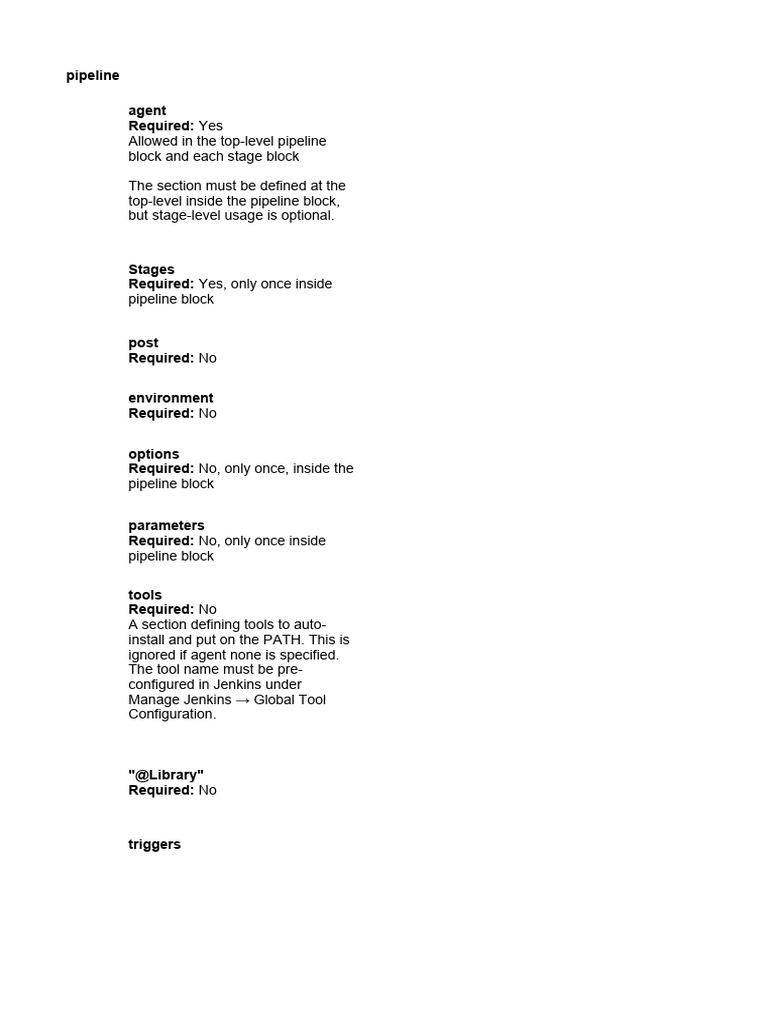 1.1 Pipeline Syntax | PDF