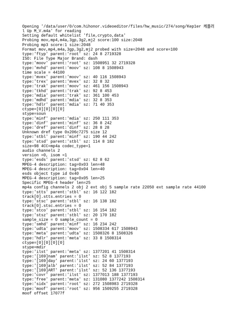 Av Log | PDF | Video | Computer File