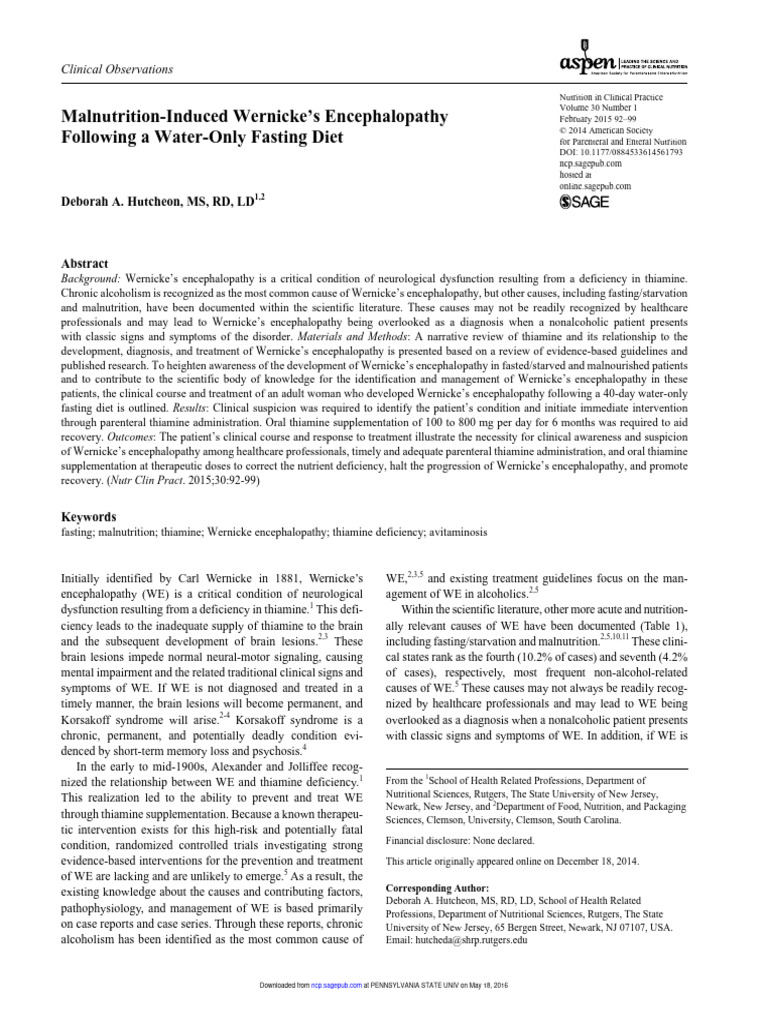 Jurnal Diet water fasting | PDF | Vitamin | Dose (Biochemistry)
