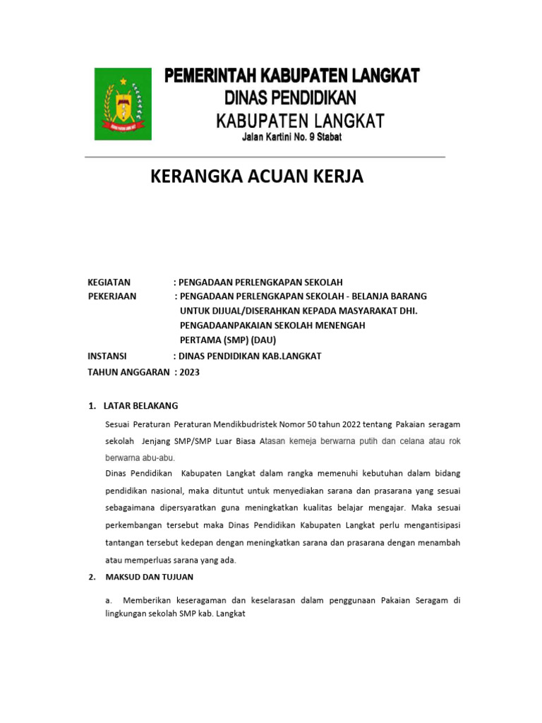 KAK Seragam SMP Rev.1 | PDF